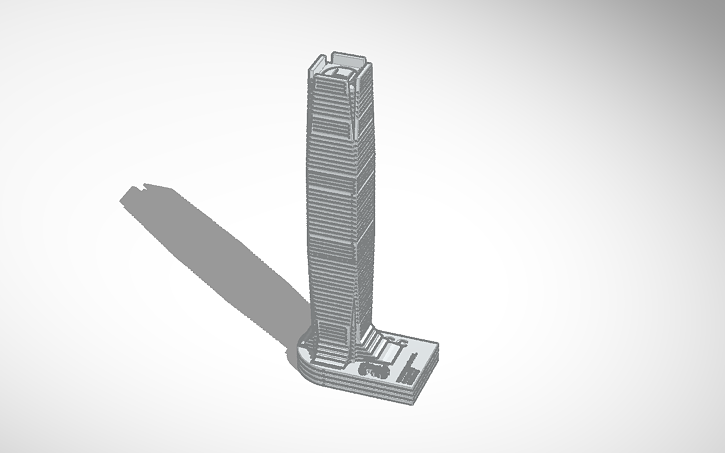 3D design ICC, International Commercial Center, Hong Kong - Tinkercad