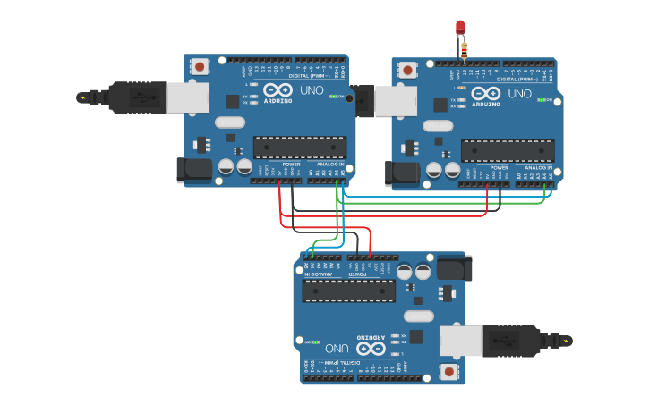 Circuit design Protocolo I2C Scanner - Tinkercad