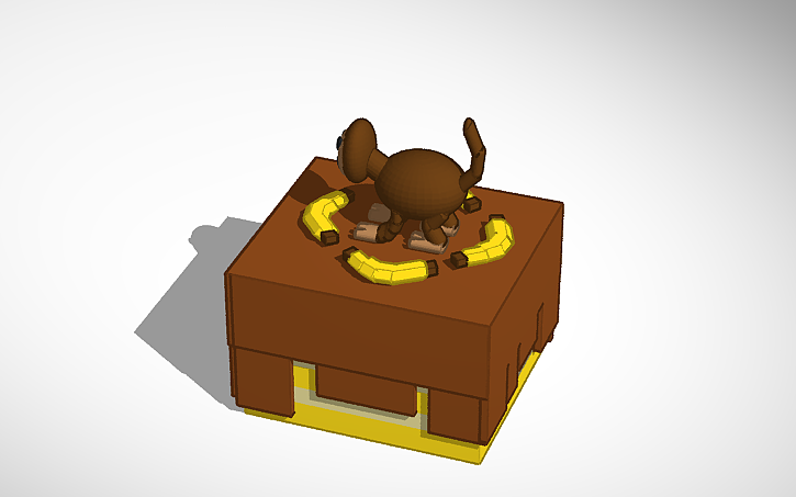 3D design Monkey Cake! By Jake Head - Tinkercad
