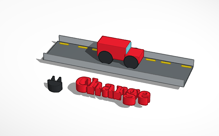 3D design Chargeing road | Tinkercad
