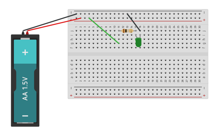Circuit design LED | Tinkercad