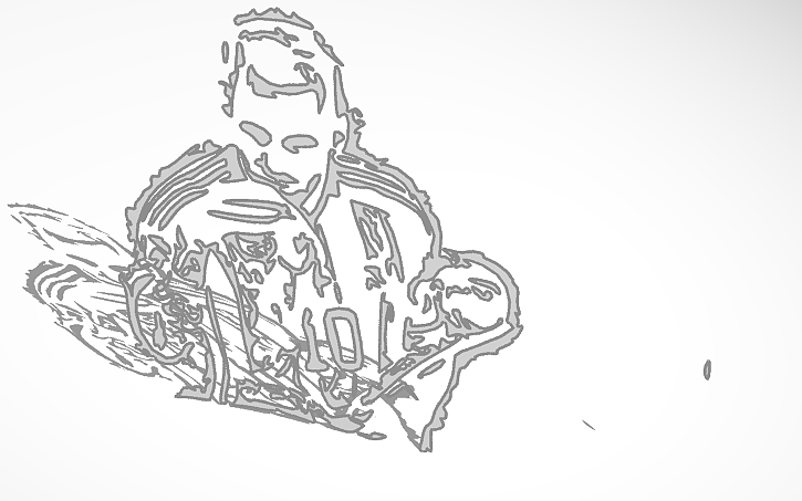 3D design Messi - Tinkercad