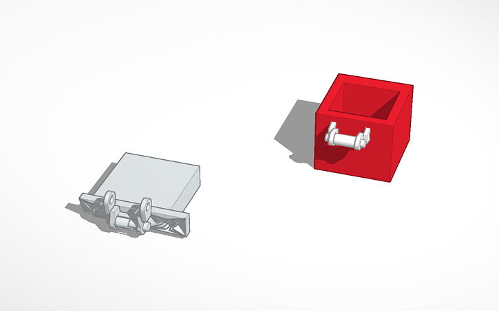 3D design Box with Hinge - Tinkercad