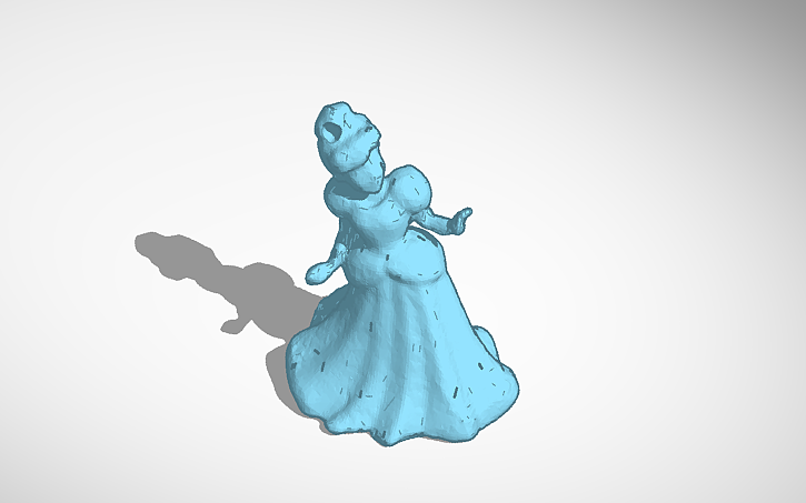 3D design cinderella keychain - Tinkercad