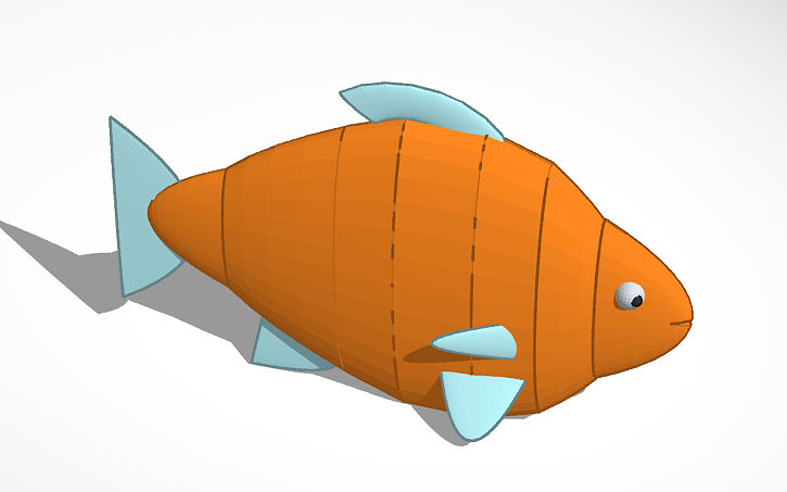3D design fish - Tinkercad