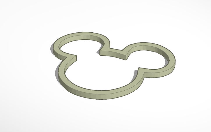 3D design mickey mouse - Tinkercad