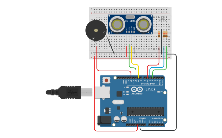 Circuit design TTA Sonar Jenga | Tinkercad