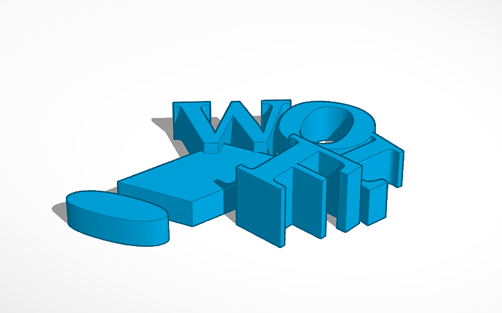 3d Design Key Chain Tinkercad