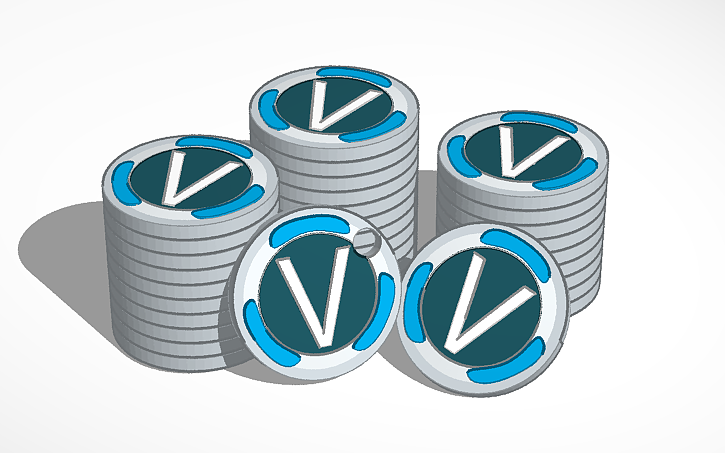 3D design v-buck with tutorial - Tinkercad