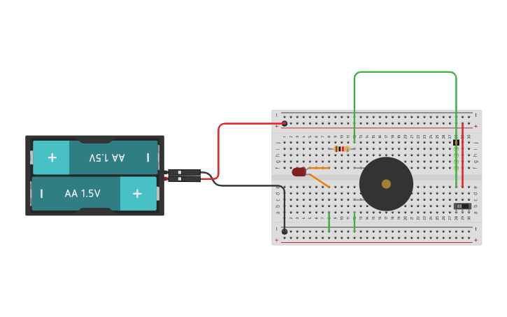 Circuit design MI primer circuito electrico. | Tinkercad