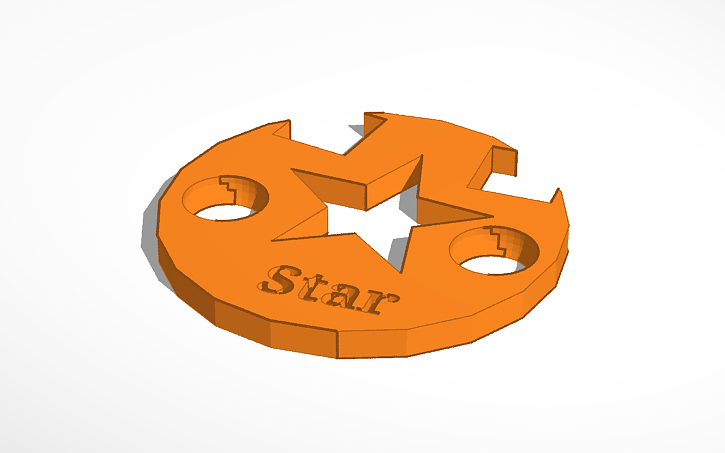 3D design star - Tinkercad