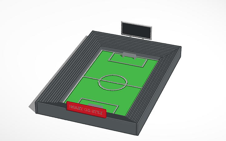 3D design Soccer Stadium - Tinkercad