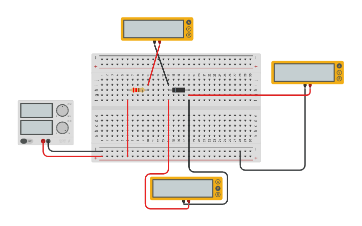 Circuit design Dioda Zener | Tinkercad