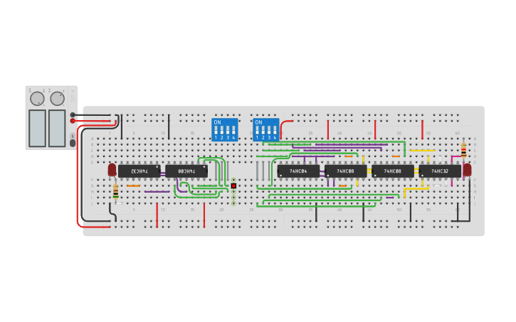Circuit design Question 1 - Tinkercad