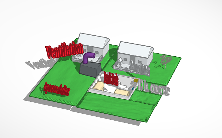 3D design Fallout Shelter - Tinkercad