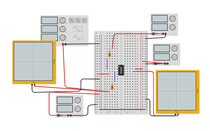 Circuit design voltage comparator circuit - Tinkercad