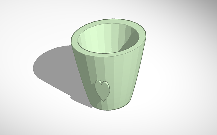 3D design Vaso - Tinkercad