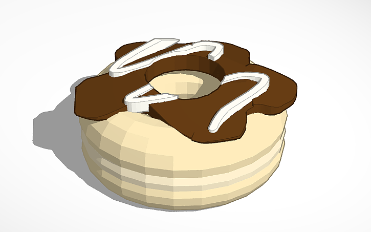 3d Design Simple Donut Tinkercad