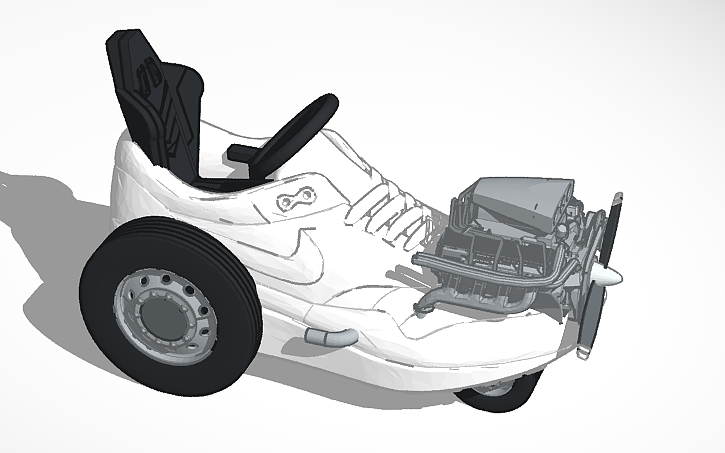 3D design Nike Shoe Car - Tinkercad