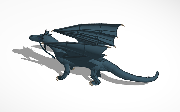 3D design Temeraire dragon - Tinkercad