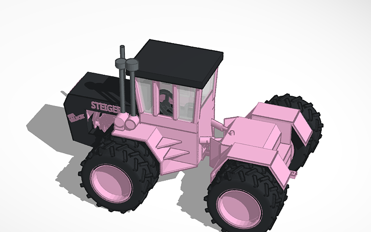 3D design stiger pink panther fully atamatic - Tinkercad