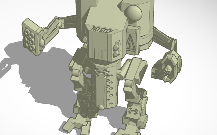 3D design Halo inspired mecha - Tinkercad