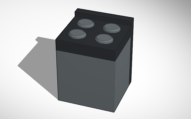 3D design Stove - Tinkercad