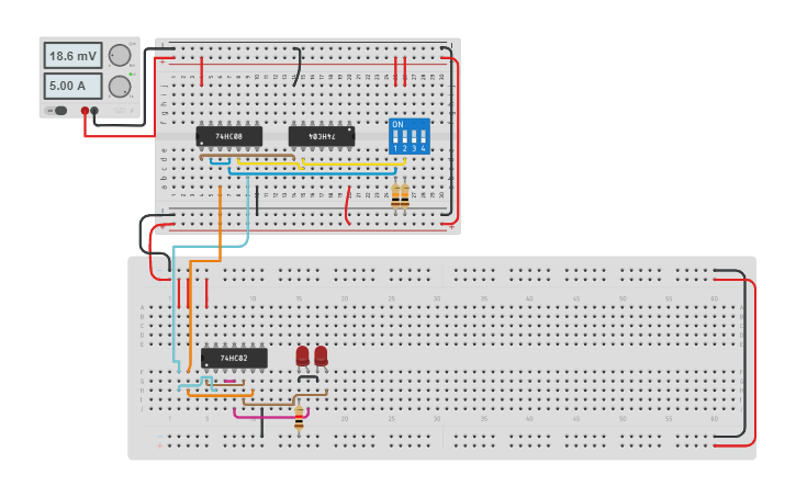 Circuit design Lab 4 Gated D Latch - Tinkercad