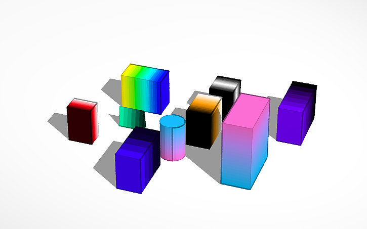 3D design Gradient :) - Tinkercad