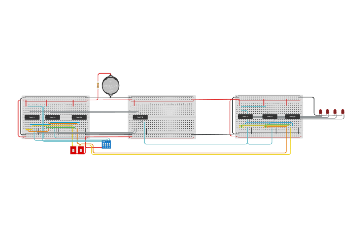 Circuit design Mux Demux - Tinkercad