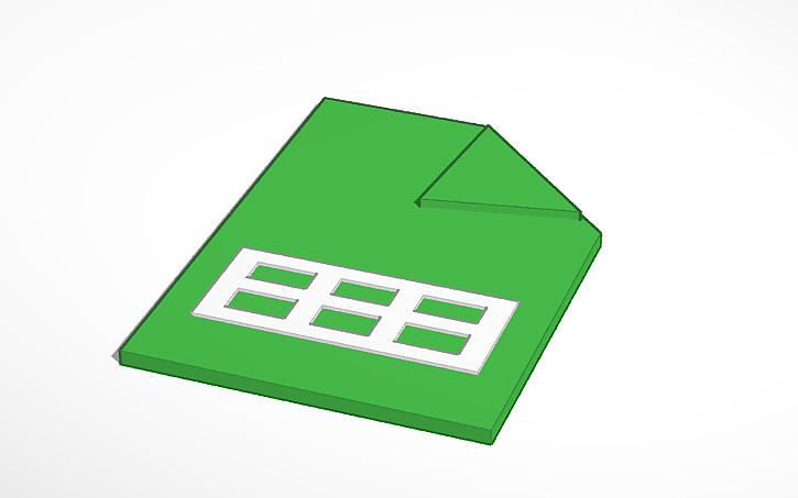 3D design Google sheets logo - Tinkercad