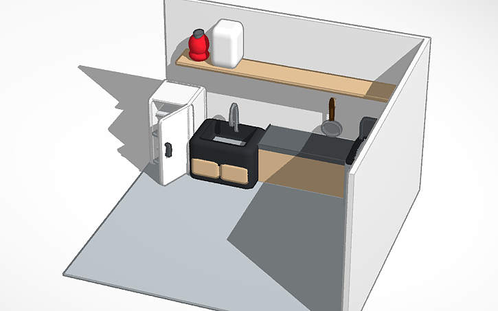 3D design Kitchen [ done ] | Tinkercad