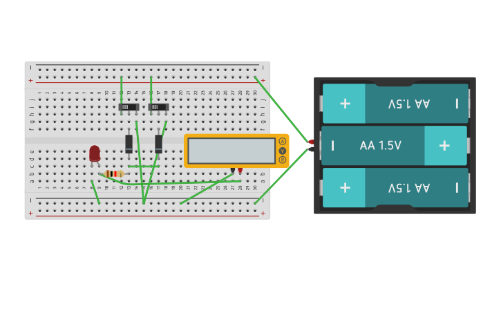 Circuit design OR gate | Tinkercad