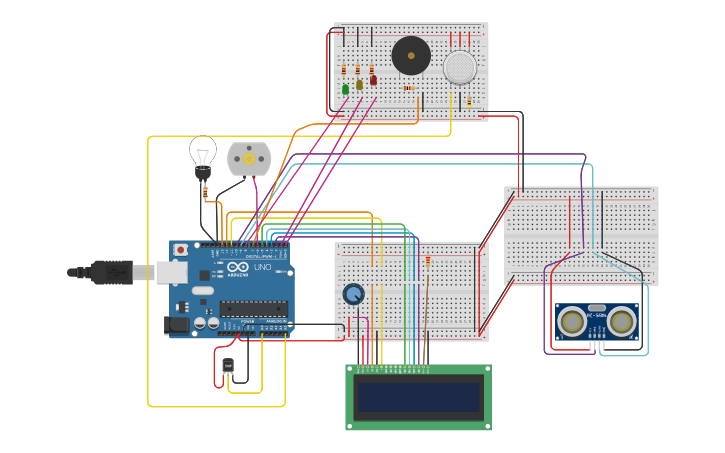 Circuit Design Smart Home Automation System Tinkercad