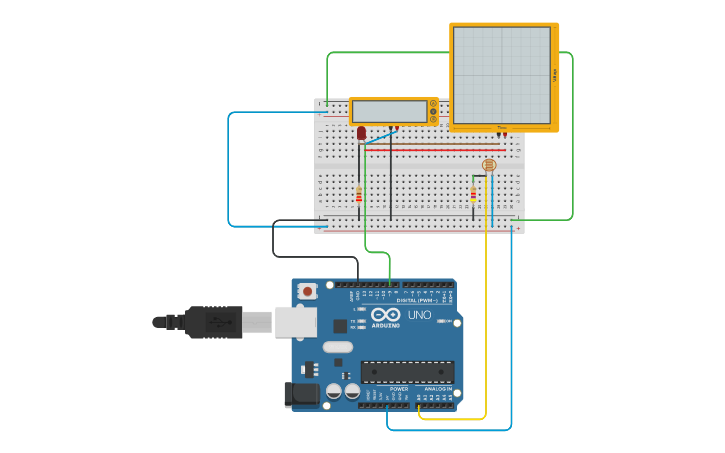 Circuit design PULSE WIDTH MODULATOR LIGHT SENSOR - Tinkercad