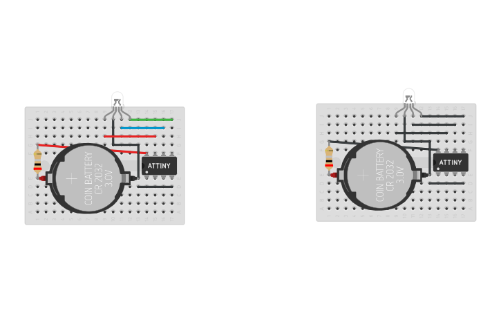 Circuit design Intermediate Circuit - Tinkercad