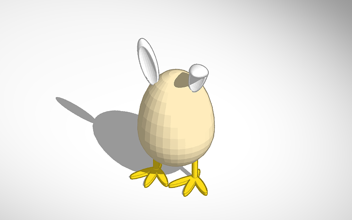 3D design Easter Egg - Tinkercad