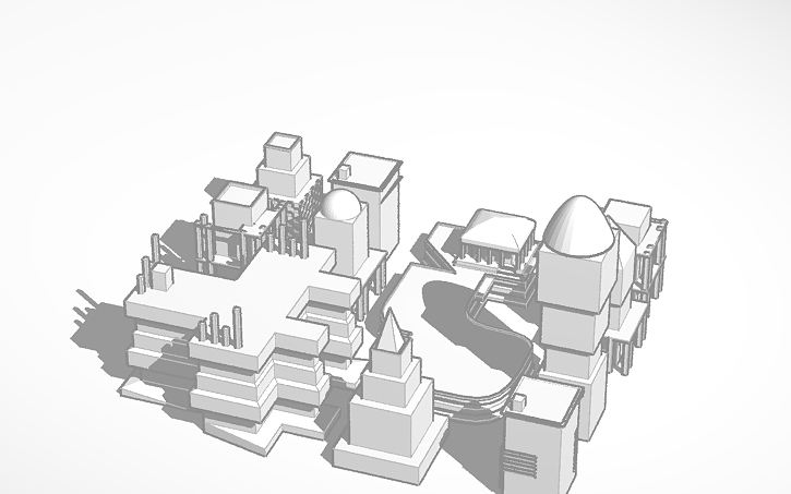 3D design Buildings - Tinkercad