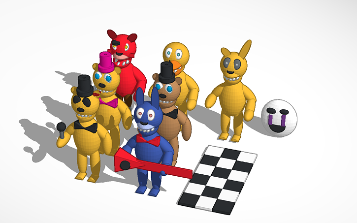 3D design Fnaf - Tinkercad