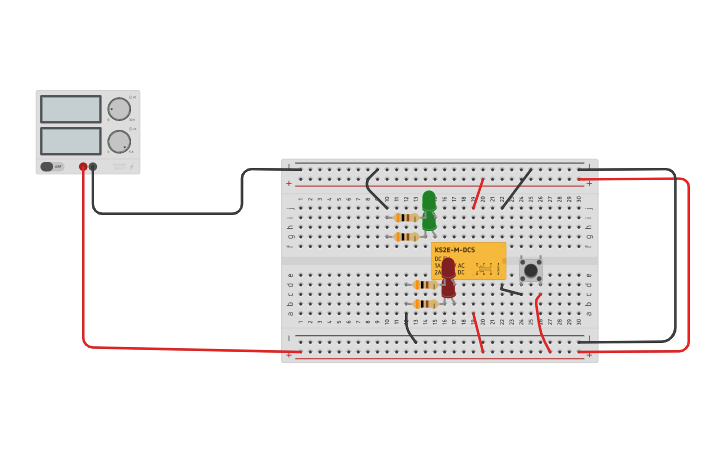 Circuit design CONEXION DE RELEVADOR EN EL PROTOBOARD | Tinkercad