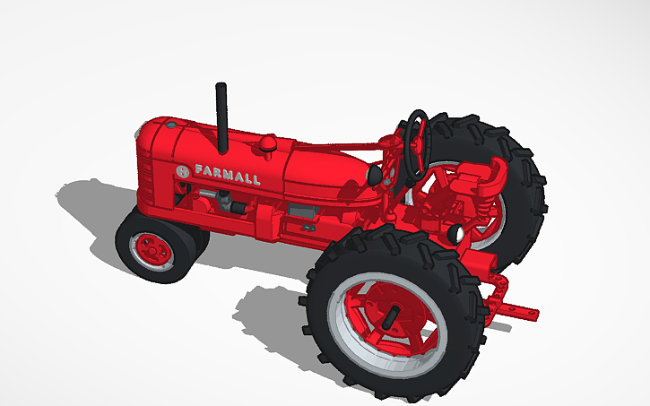 3D design Farmall H but it drives - Tinkercad
