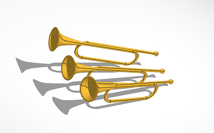 3D design TRUMPET - Tinkercad