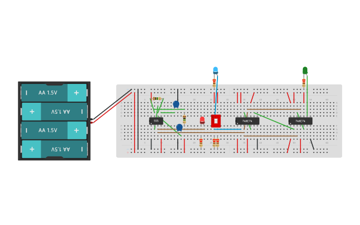 Circuit Design Siso Register Tinkercad