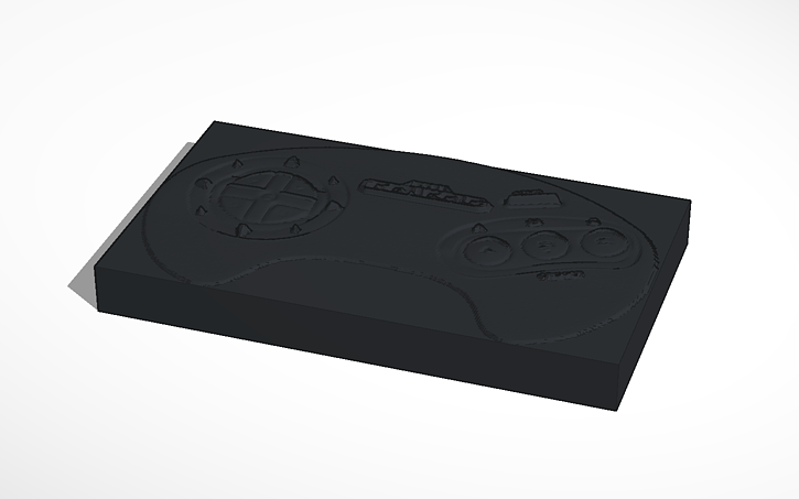 3D design Sega Genesis Controller :) - Tinkercad