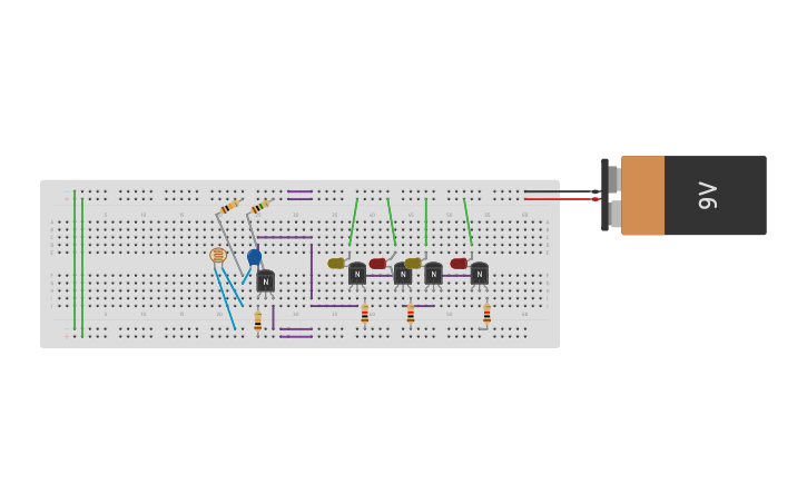Circuit design Music Operated Dancing LEDs - Tinkercad