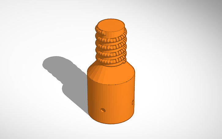 3D design Broom Handle Thread - Tinkercad