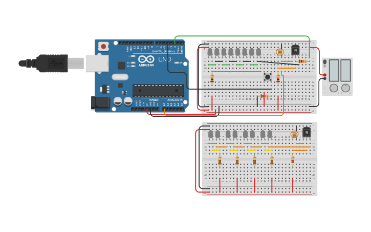 Circuit design pH - Tinkercad
