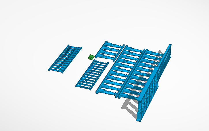 3D design Railing - Tinkercad