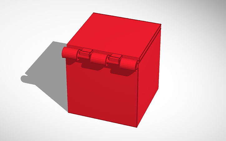 3D design Box with hinges - Tinkercad