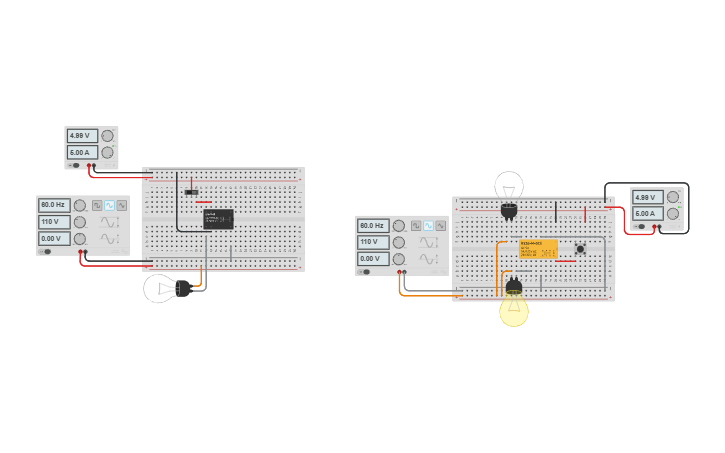 Circuit design Relé - Tinkercad